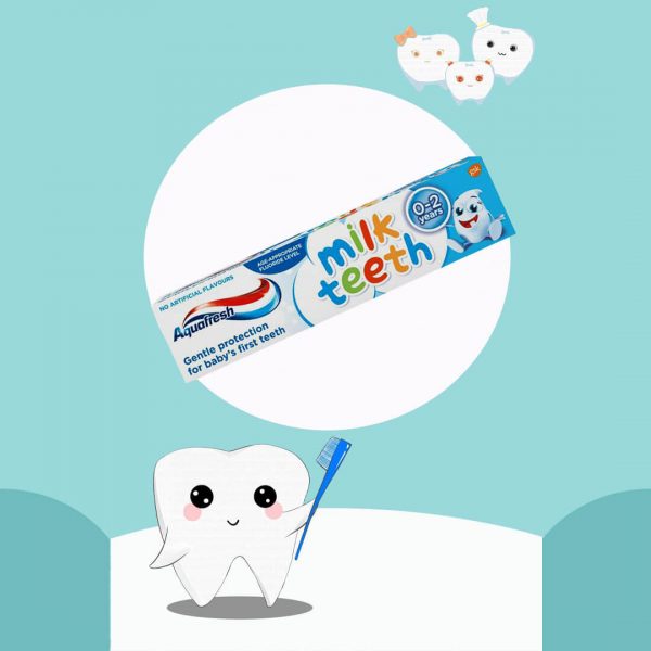 Aquafresh Milk Teeth Toothpaste- 50 ml - Water Lotus | Care & Beauty ...
