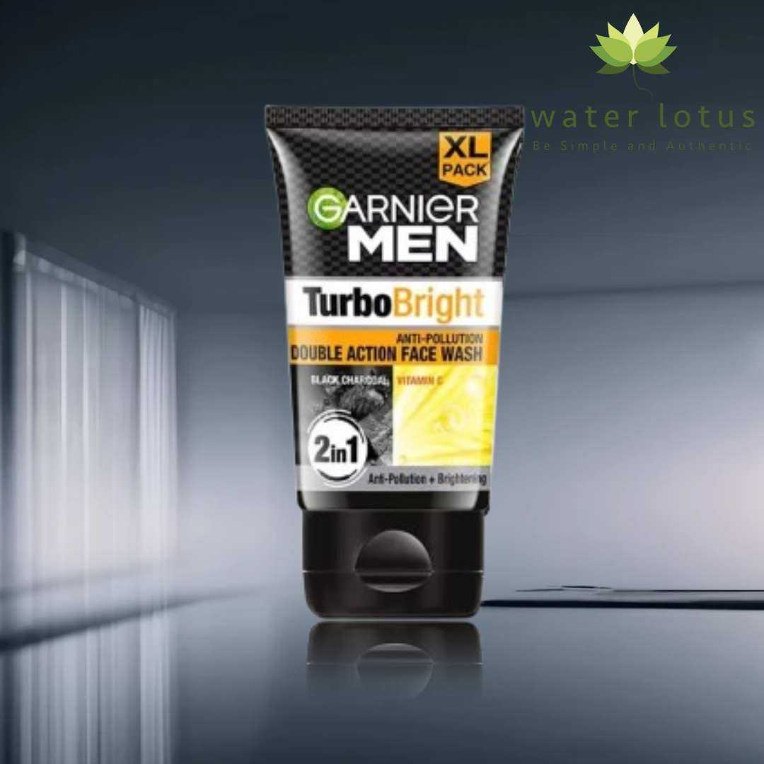 Garnier Men Turbo Bright Anti-Pollution Double Action Face Wash 100g ...