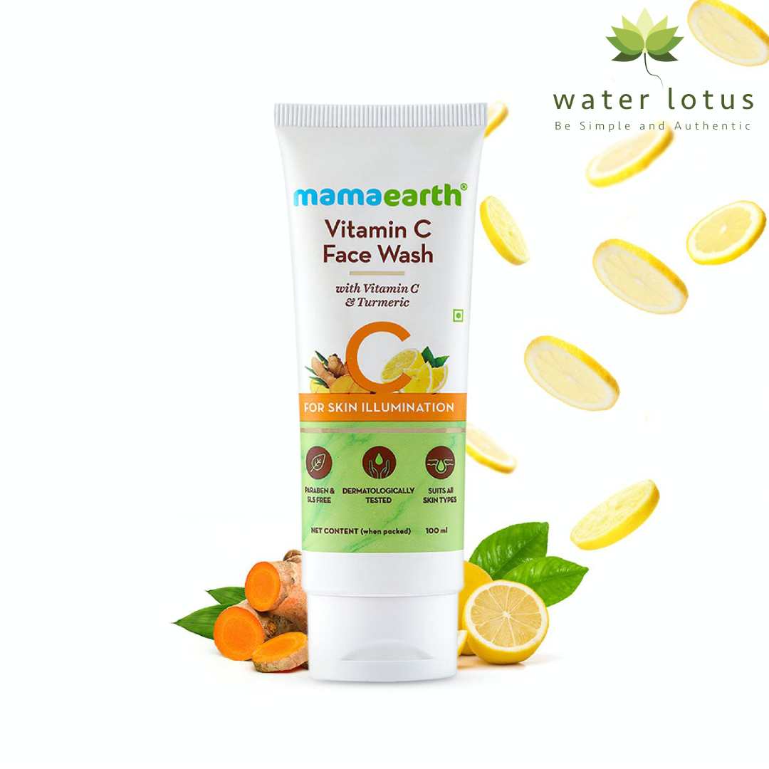 Mama Earth Vitamin C Face Wash for Skin illumination 100ml - Water ...