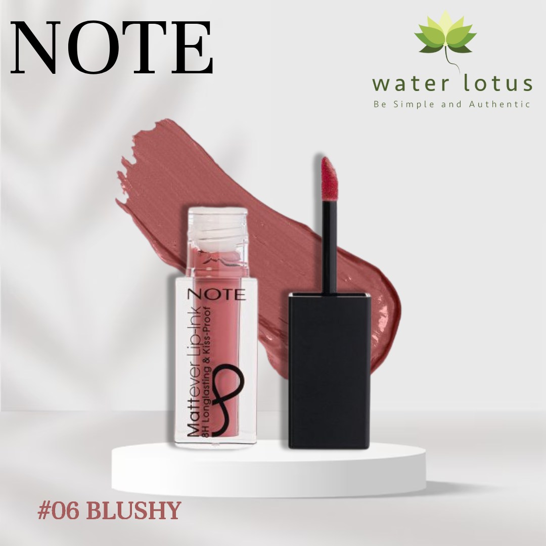 Note Mattever Lip-Ink - 06 blushy - Water Lotus | Care & Beauty ...