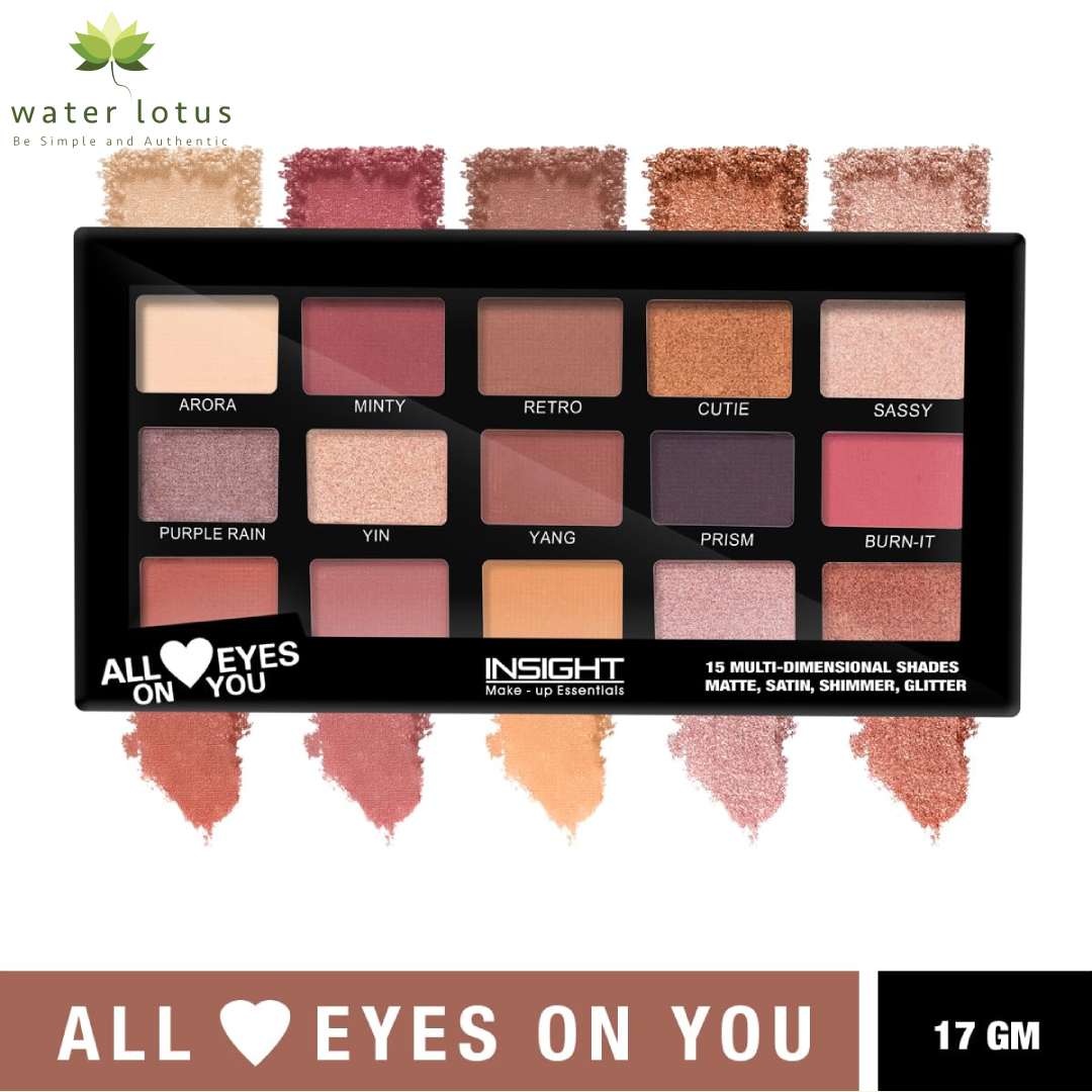 Insight Cosmetics 15 Color All Eyes On You Eyeshadow palette - Water ...