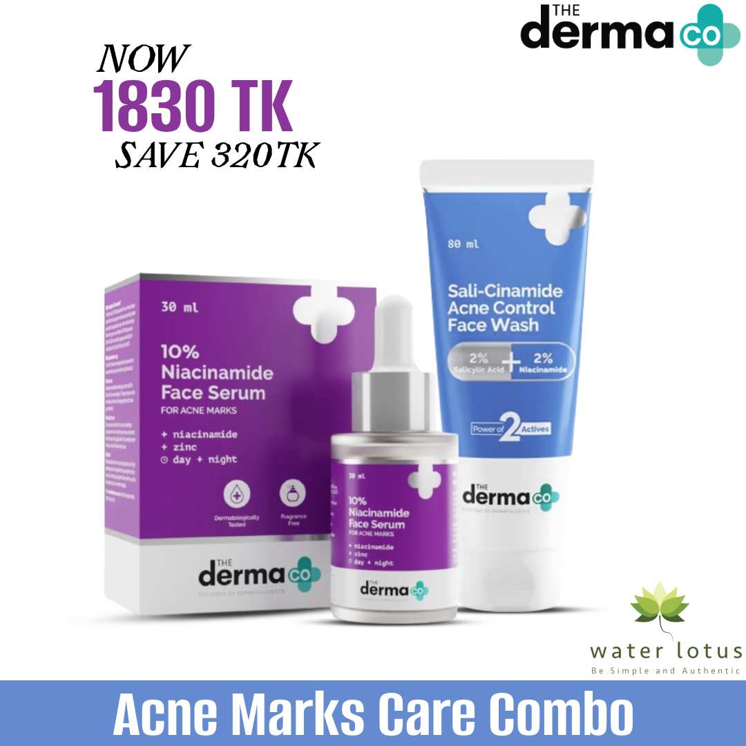 The Derma Co 10% Niacinamide serum + Sali- Cinamide face wash Combo ...