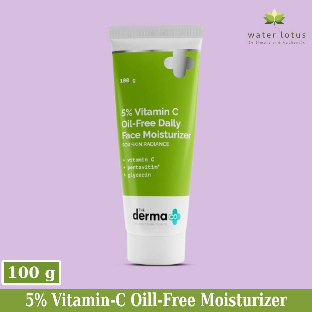 The Derma co 5% Vitamin C Oil-Free Daily Face Moisturizer 100g - Water ...
