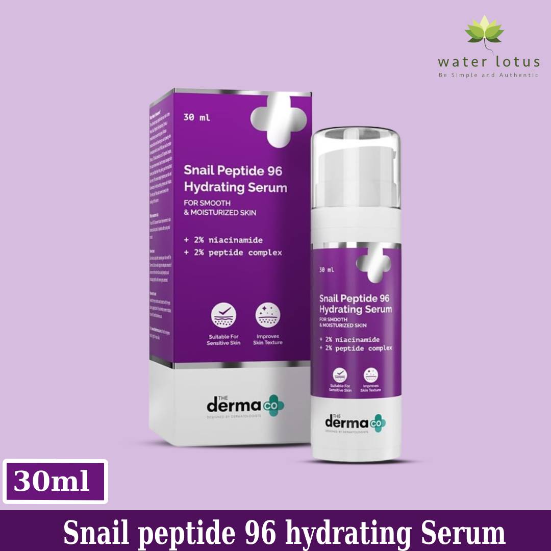 The Derma Co Snail Peptide 96 Hydrating Serum 30ml - Water Lotus | Care ...